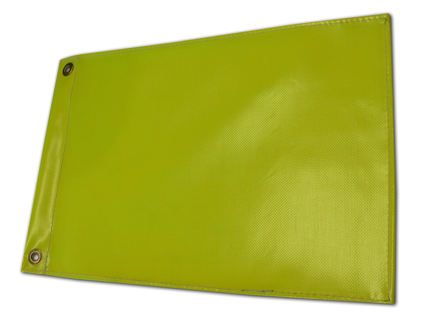 Yellow Flag with Eyelets | Approach Signs Limited